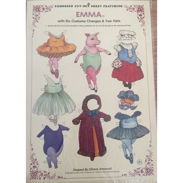 Pig Paper Doll -emma | Shopee Thailand