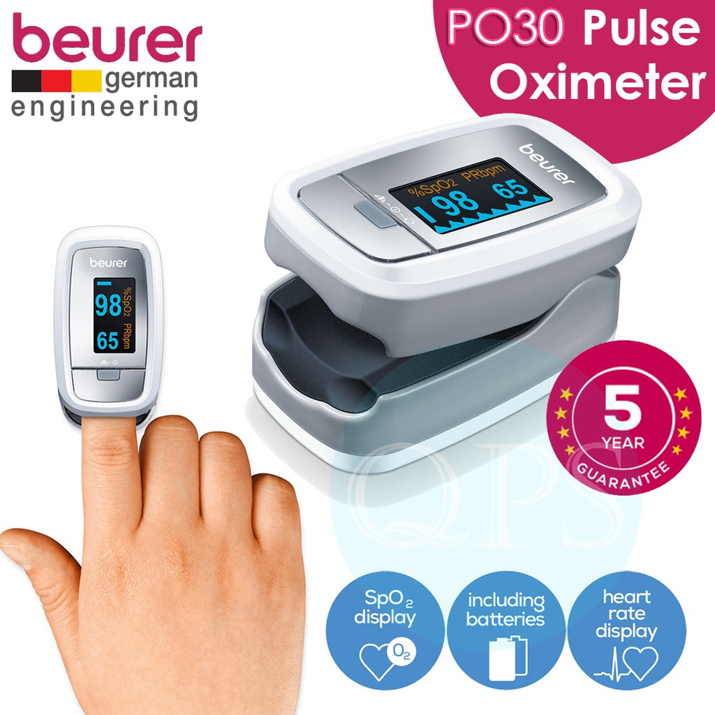 เครื่องวัดออกซิเจนในเลือด Beurer PO30 Pulse Oximeter | Shopee Thailand