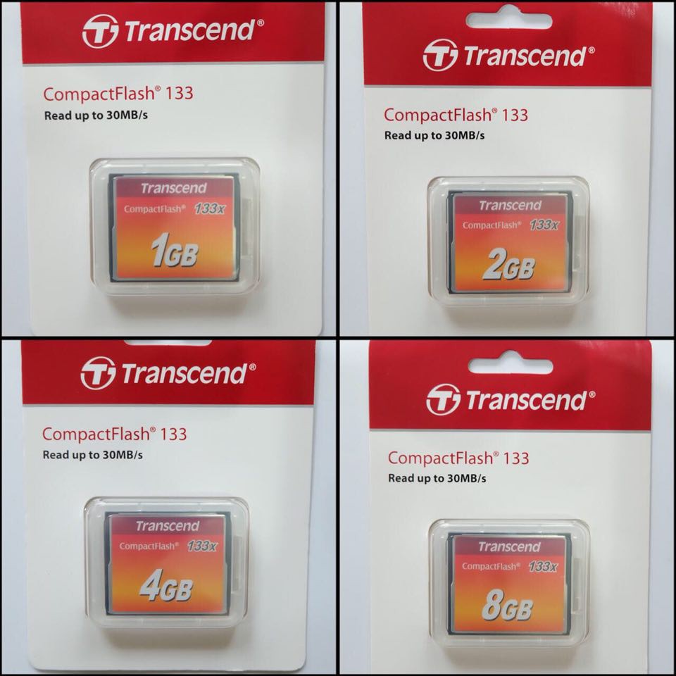 Transcend CompactFlash Card 1GB, 2GB, 4GB, 8GB : CF133X : Transcend (สินค้ารับประกัน 5 ปี ...