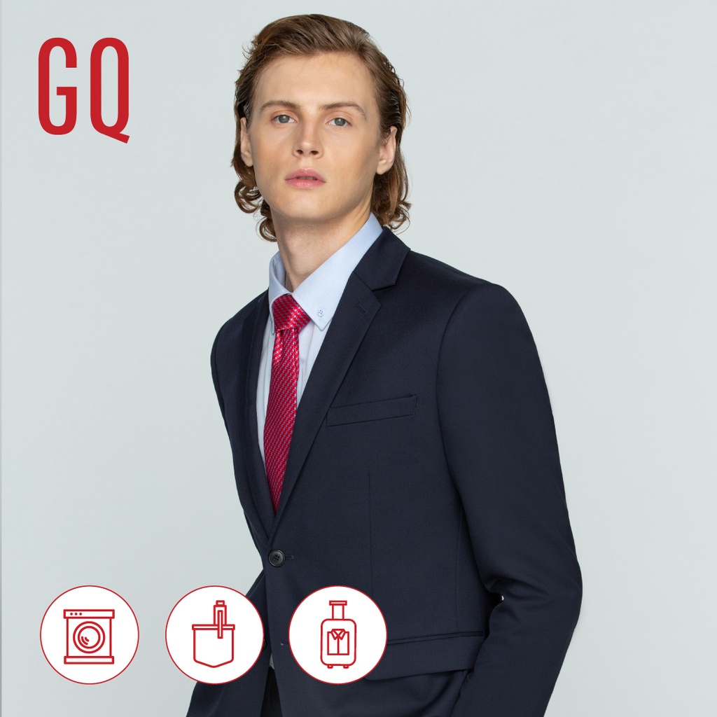 GQ Essential Suit สูททำงานผ้าเย็นเนื้อละเอียด ทรงปกติ รุ่น Cool Wool ...