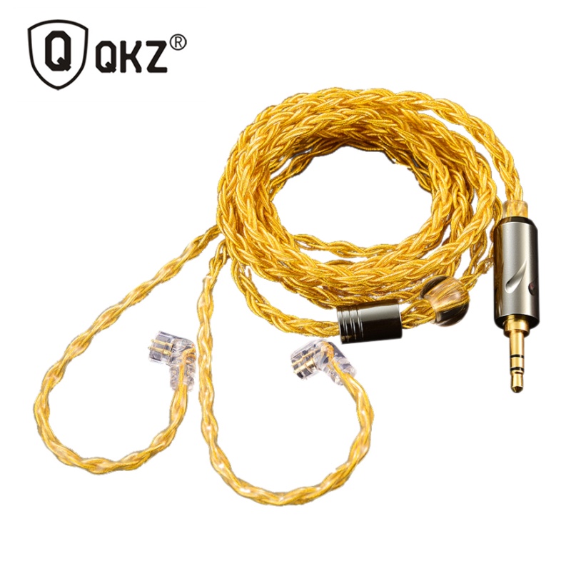 Qkz T1 อัพเกรดสาย 200 สี 8 Strand OFC Silver-plated สําหรับ KZ EDX PRO Castor PRO ZS10 PRO AS16 ...