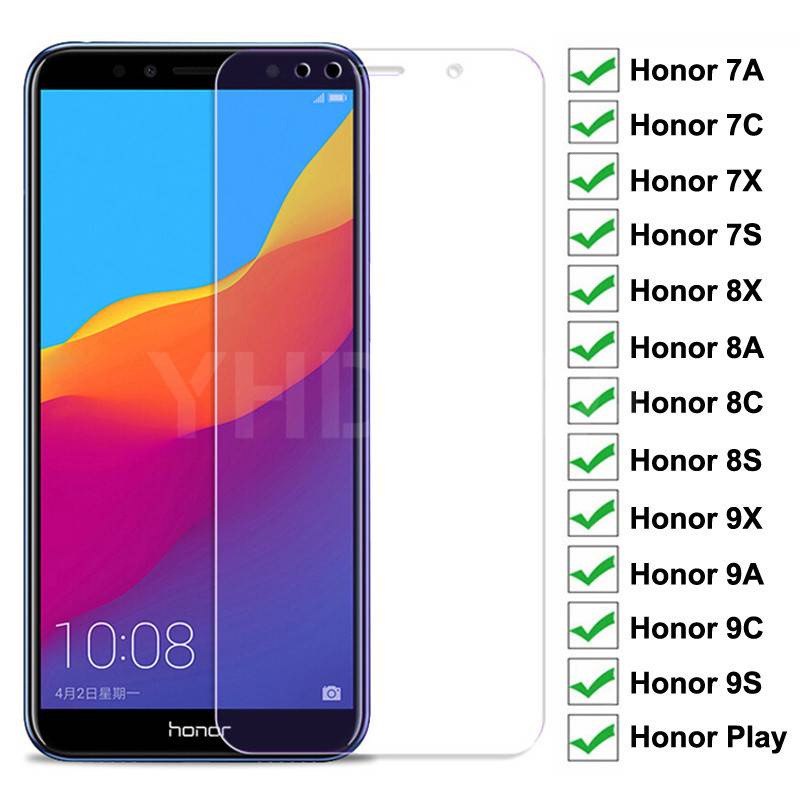 กระจกนิรภัยกันรอยหน้าจอ 9H สําหรับ Huawei Honor 8X 8A 8C 8S 7A 7C 7X 7S 9X 9A 9C 9S | Shopee ...