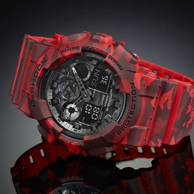 G-SHOCK GA-100CM-4A พรางแดง | Shopee Thailand