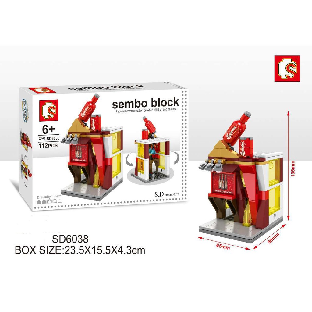 Sembo Block ตัวต่อเลโก้ ร้านเบียร์ Bud | Shopee Thailand