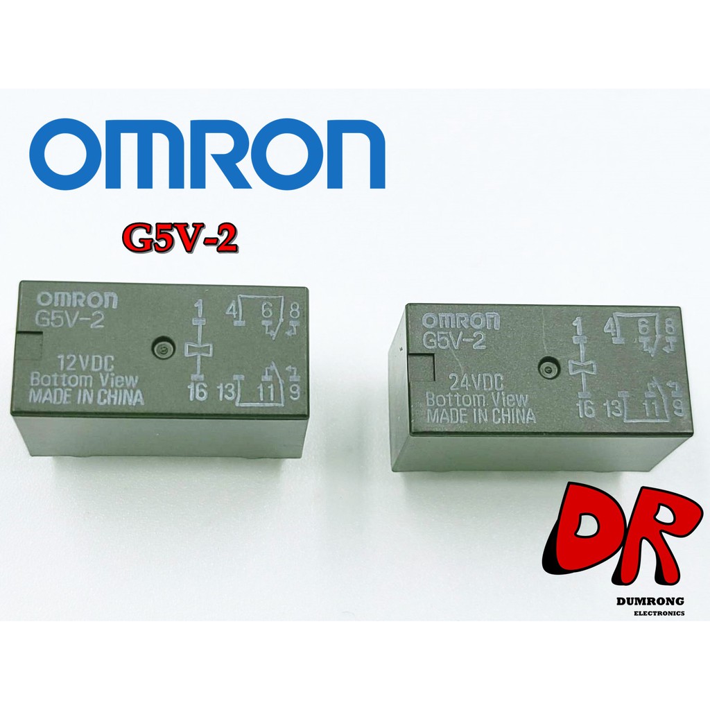 (1 ชิ้น) G5V-2-12VDC G5V-2-24VDC signal relay ยี่ห้อ OMRON 8 แท้ ...