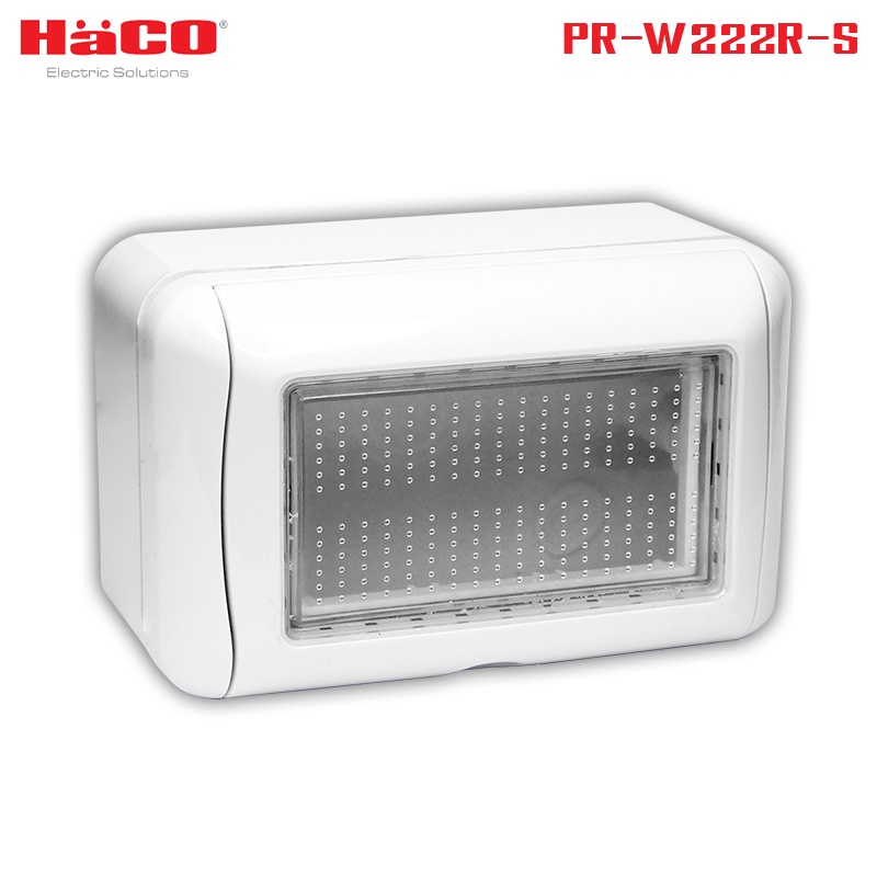 HACO หน้ากากกันน้ำแบบลอย+พร้อมกล่อง 3 ช่อง รุ่น PR-W222R/S. | Shopee Thailand