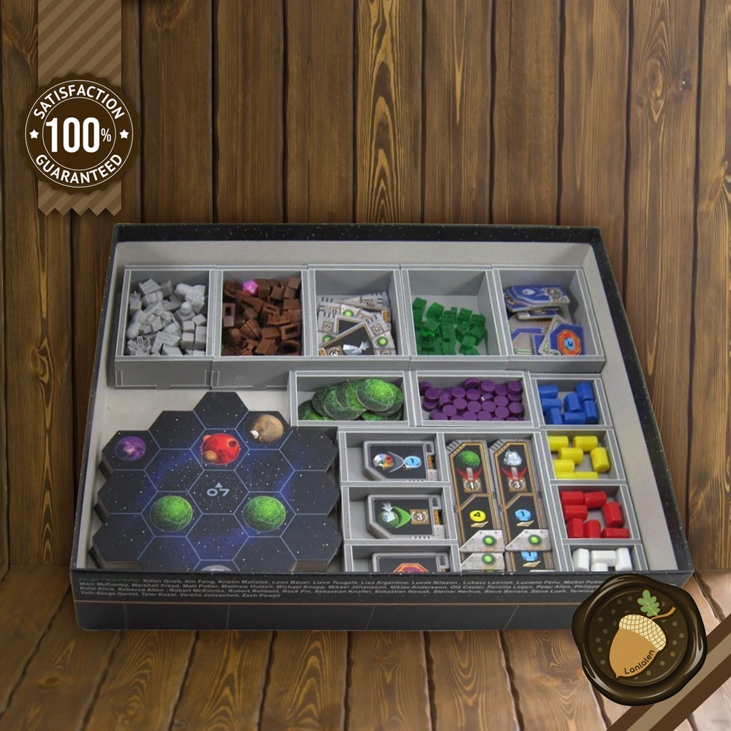 [Accessory Board Game] Folded Space Organizer: Gaia Project ที่จัดเก็บของในกล่องบอร์ดเกม ...
