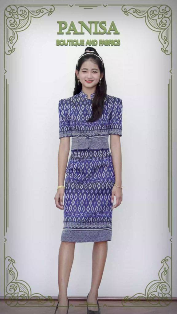 แบรนด์ panisa ชุดทำงานผ้าไทย | Shopee Thailand