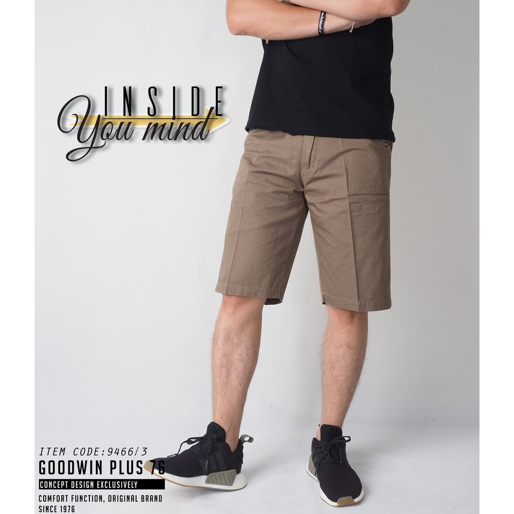 ⚡GW⚡9466 กางเกงขาสั้น ผู้ชาย ผ้าคอตต้อน พิมพ์ลาย ลายจุด ยาว 22-22.5 ...