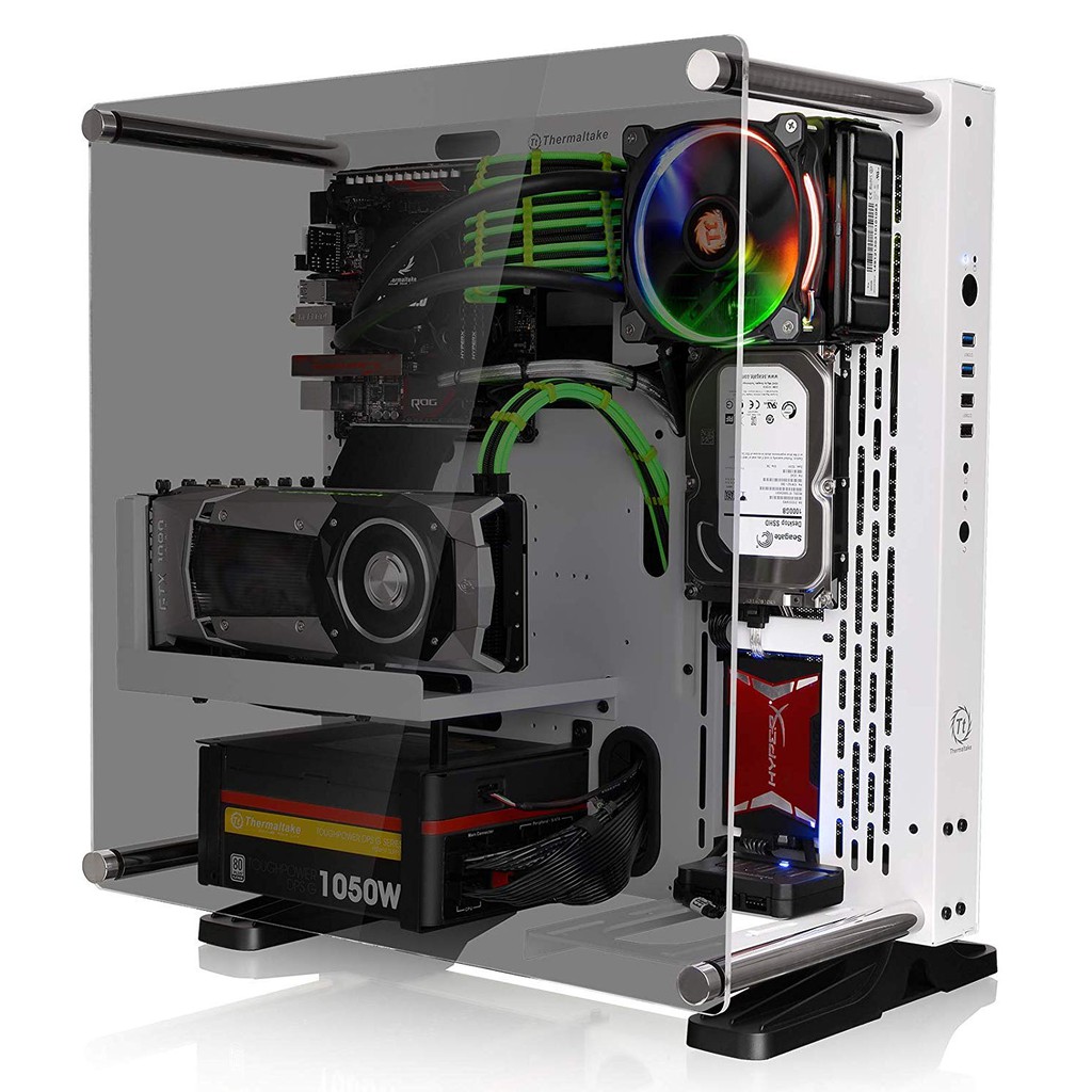 CASE (เคสกระจก) THERMALTAKE CORE P3 TEMPERED GLASS SNOW EDITION ...