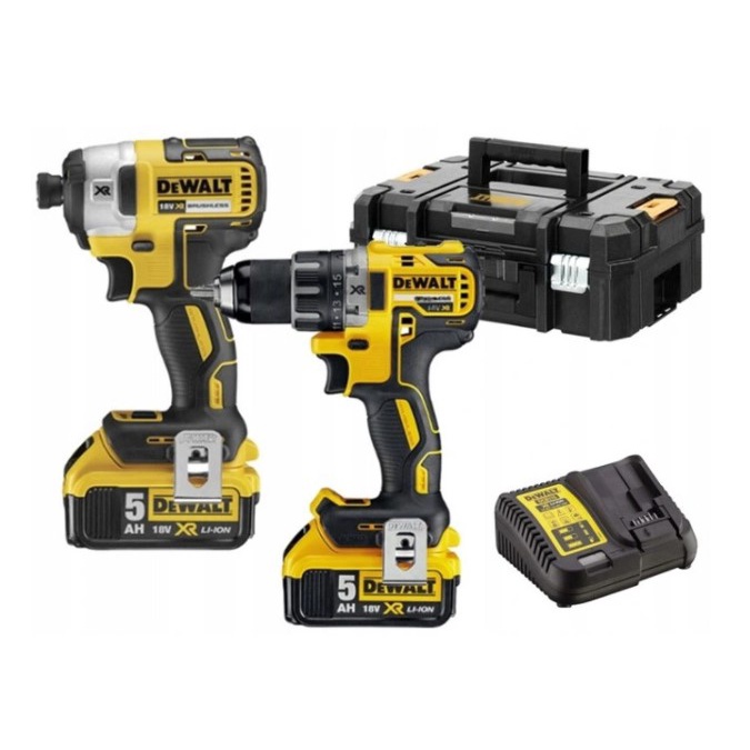 DEWALT ชุดเซ็ทสว่านกระแทกไร้สาย 18V DCK266M2T 18V DCD796 + DCF887 | Shopee Thailand