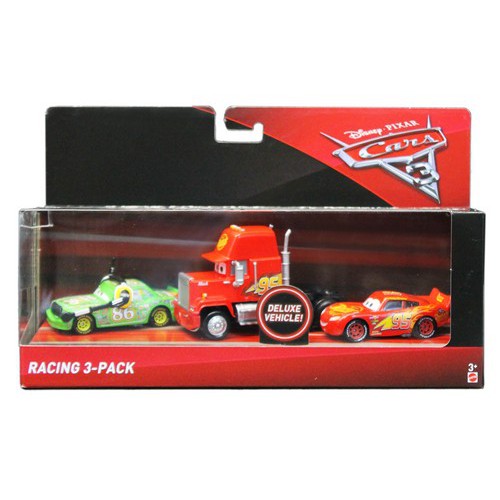 MATTEL - DISNEY PIXAR - CARS 3 - RACING 3-PACK - DELUXE VEHICLE ...