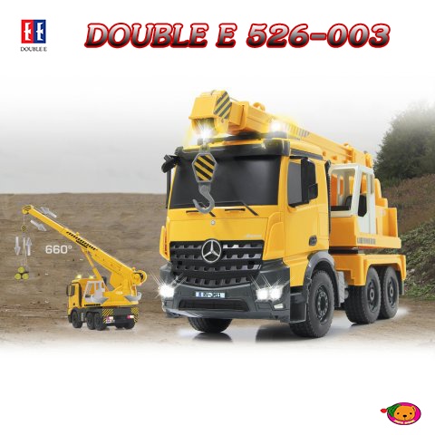 รถเครนบังคับวิทยุ Double E E-526-003 เครนบังคับวิทยุ สเกล 1:20 ของเล่นรถบังคับชุดสร้างสรรค์ ...