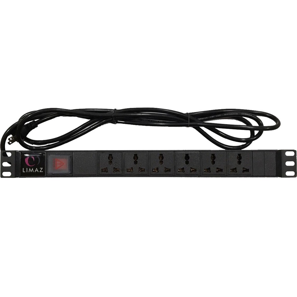 รางไฟ LIMAZ Basic PDU 6 Universal Outlet, 16A | Shopee Thailand