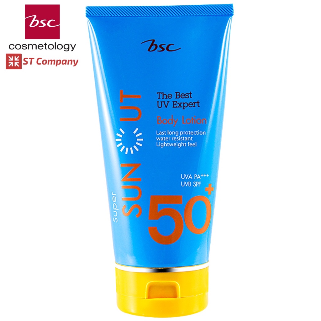 ครีมกันแดด ทาตัว BSC SUPER SUN CUT THE BEST UV EXPERT BODY LOTION SPF50 ...