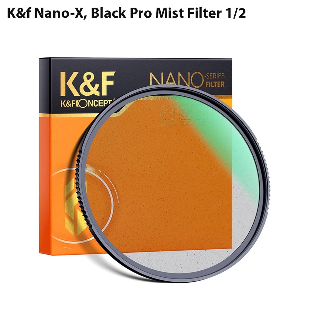 K&f Nano-X, Black Pro Mist Filter 1/2 ultra-clear waterproof, scratch ...