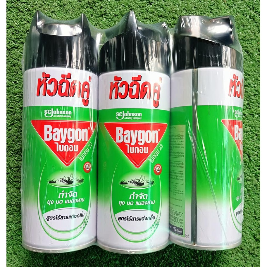 BAYGON ไบกอน23 สูตรไร้กลิ่น สเปรย์กำจัดยุง มด แมลงสาบ สเปรย์ไล่ยุง ยา ...