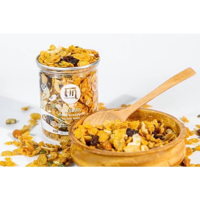 Fin CORN FLAKES คอนเฟลกเคลือบคาราเมล&ธัญพืชรวม | Shopee Thailand