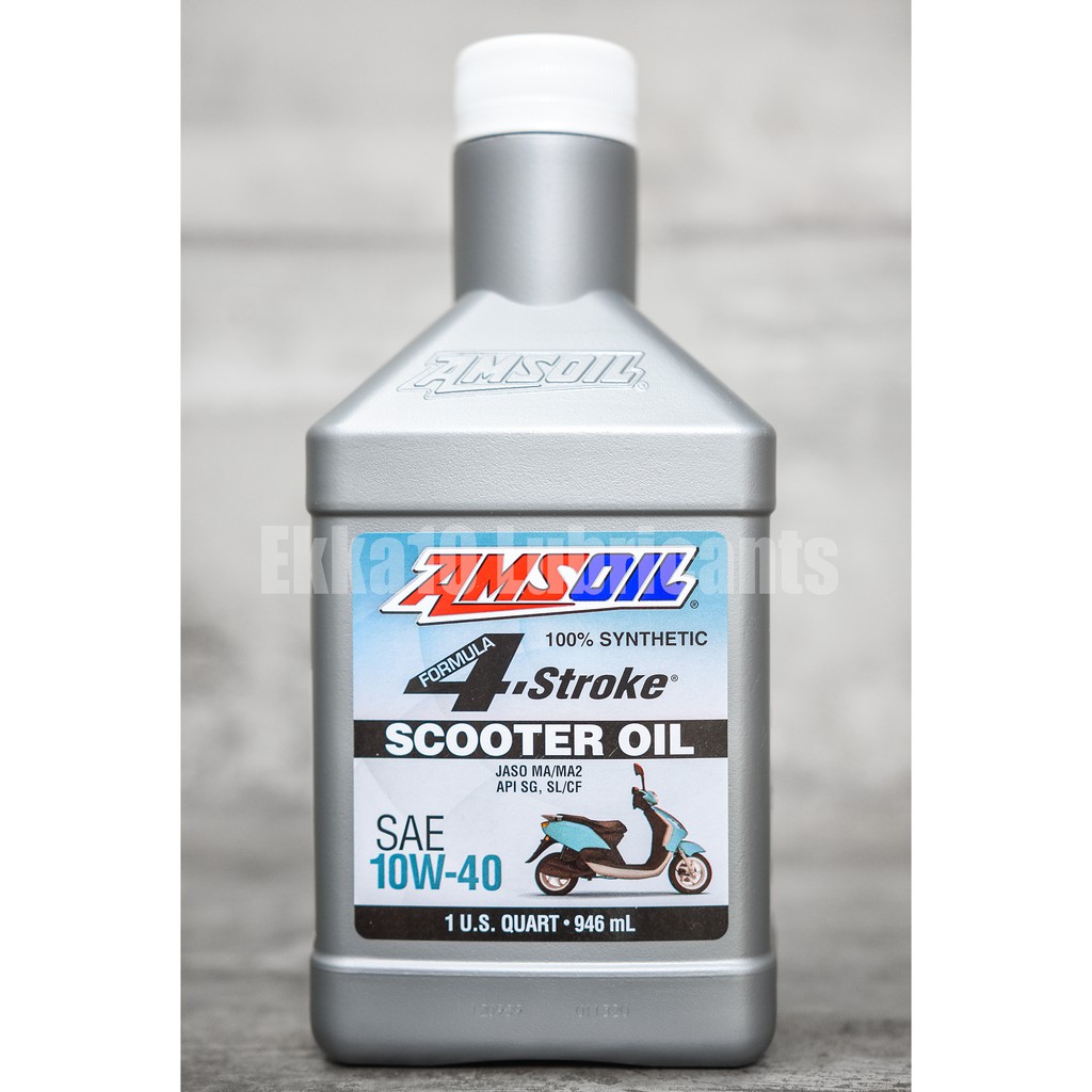 Amsoil Synthetic Scooter Oil 4T 10W40 สังเคราะห์แท้ 100% | Shopee Thailand