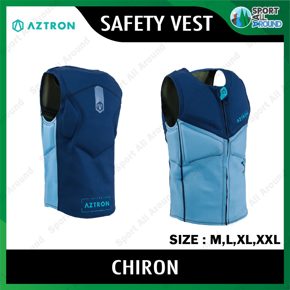 Aztron Chiron Safety Vest (สีฟ้า) เสื้อชูชีพช่วยลอยตัว แบบเต็มตัว ผลิต ...