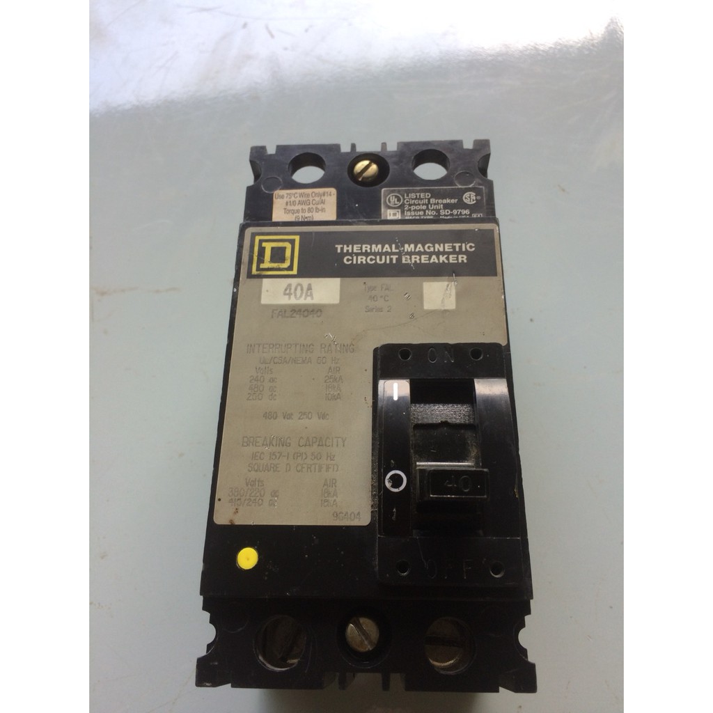 ขาย เมน เบรกเกอร์ Main Breaker Single Phase สแควร์ดี square D รุ่น FAL ...