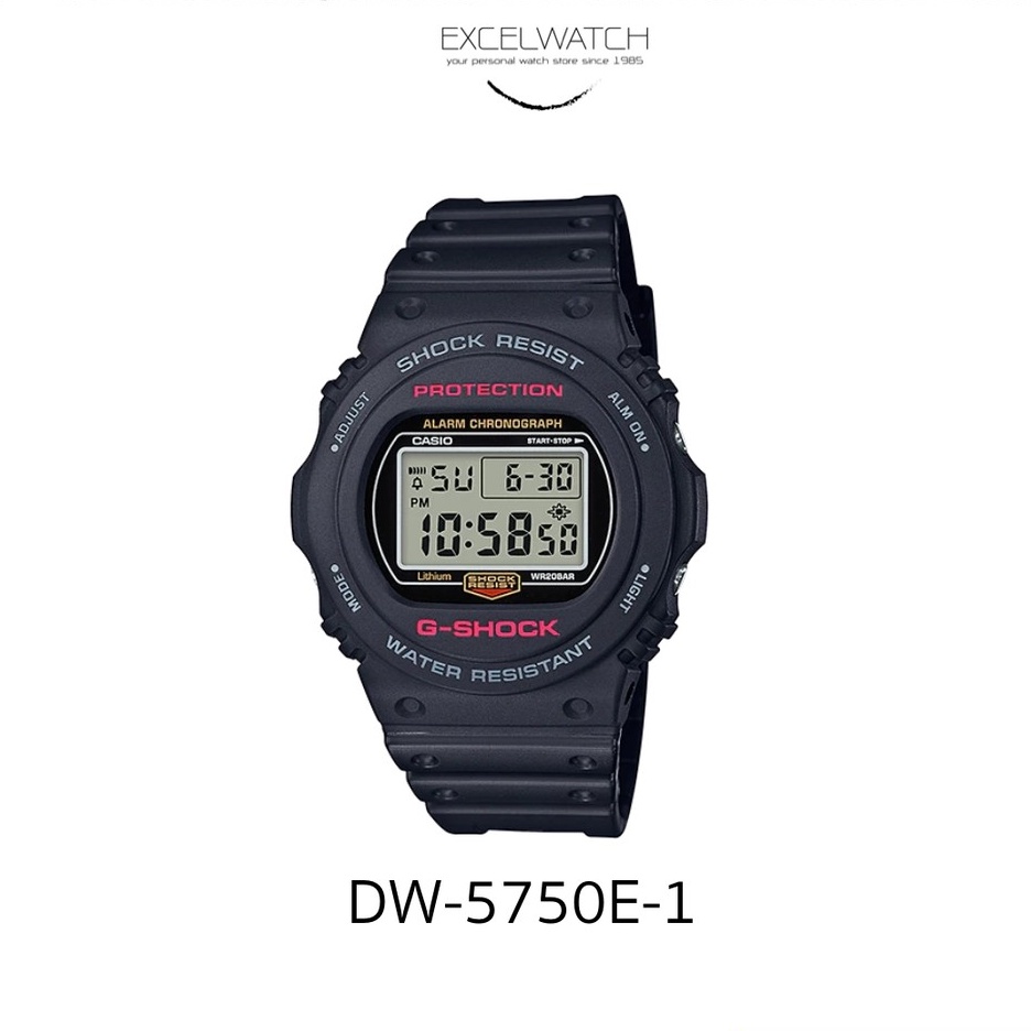 [ Excel Watch ] นาฬิกา G-SHOCK DW-5750E-1 ประกัน cmg 1 ปี ร้าน Excel ...