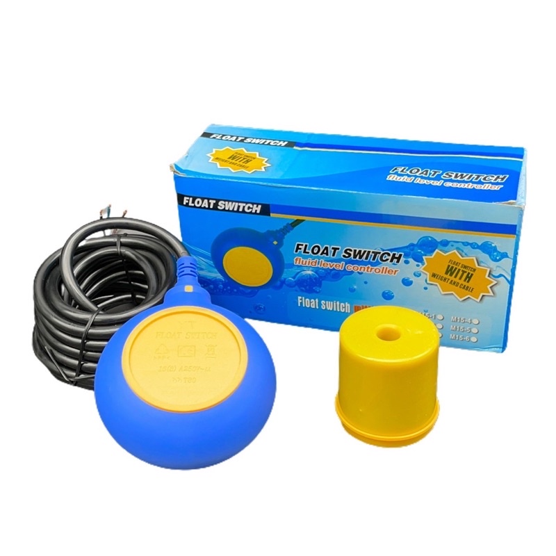 ลูกลอยไฟฟ้า Float Switch 220V สายไฟยาว 5 เมตร แบบกลม แบบเหลี่ยม ...
