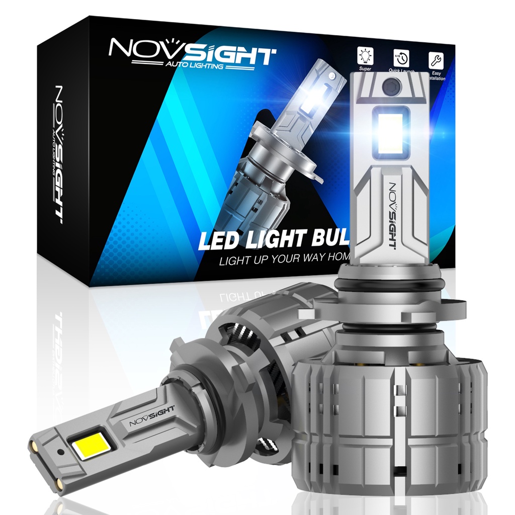 Novsight N60 H4 H11 H7 HB3 HB4 ไฟหน้ารถยนต์ LED 200W 40000LM 6500K สว่างมาก พร้อมส่ง | Shopee ...