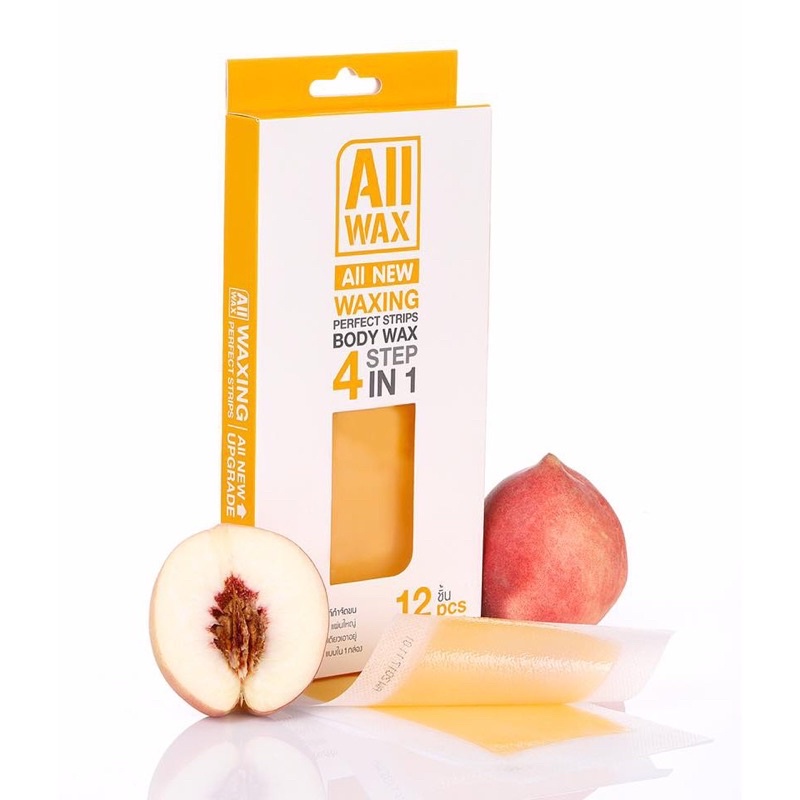 All Wax ออลแว๊กซ์ ส่งต่อ 1กล่องมี 10 แผ่น (5คู่) สีส้ม แผ่นกำจัดขน แผ่น ...