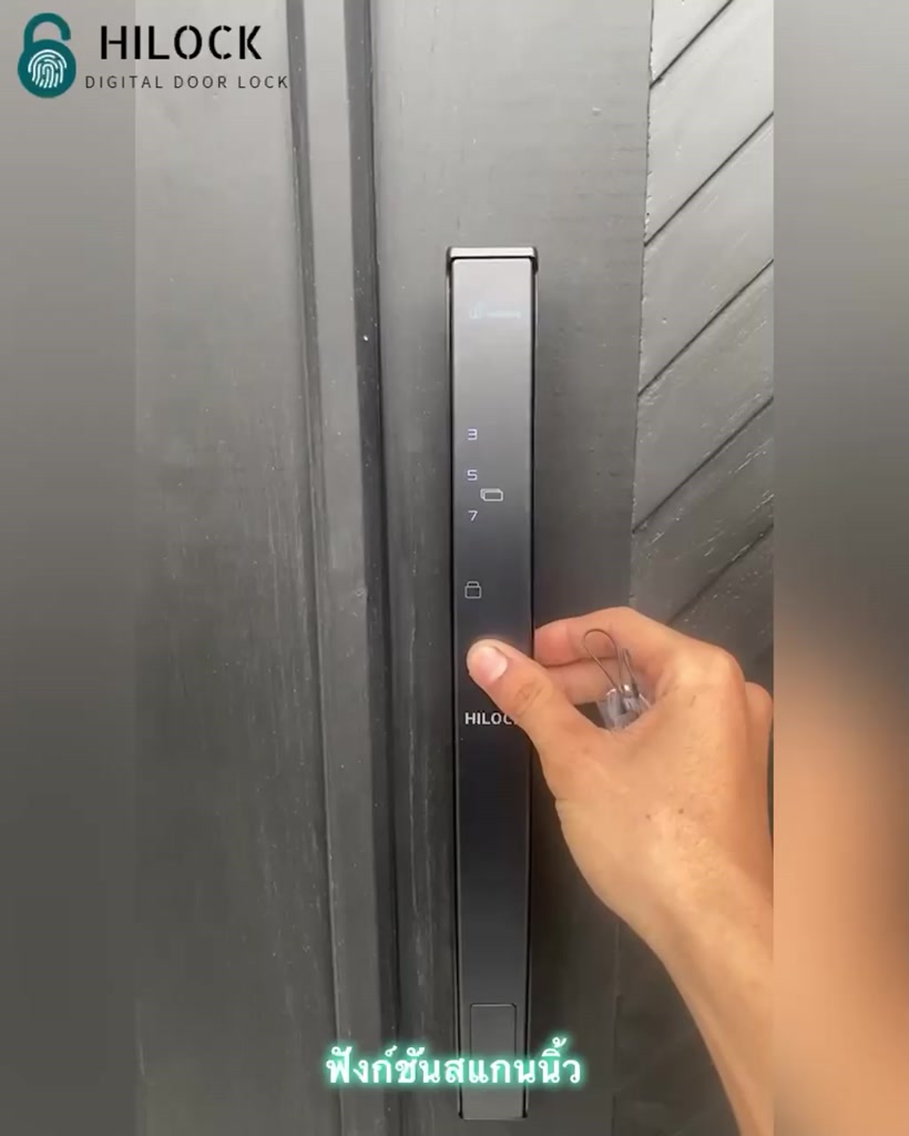 New!! Model ปี 2025 HiLock Digital Door Lock : 6ระบบ รุ่นHL-491 (กันน้ำ ...