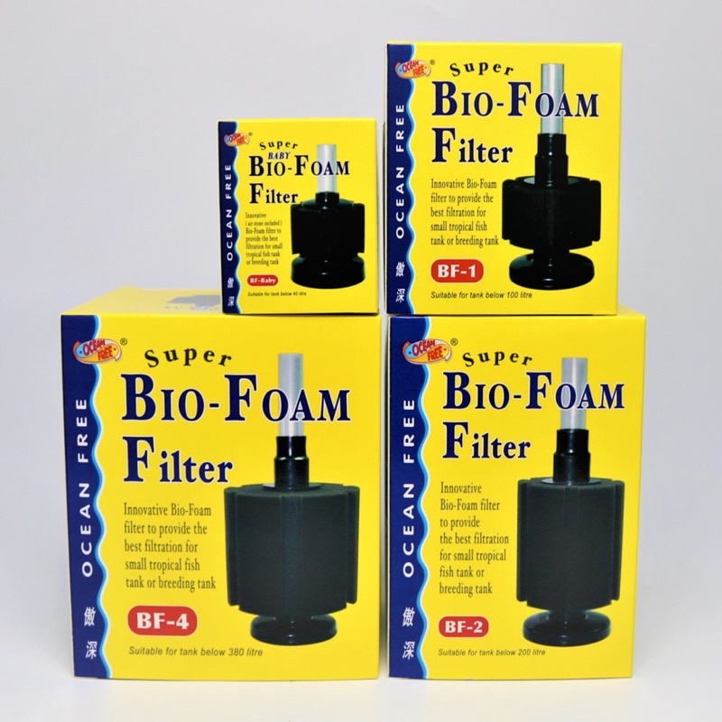ส่งไว! OF BIO FOAM Filter กรองฟองน้ำอย่างดี ใช้ต่อกับปั๊มลม ช่วยกรองให้ ...