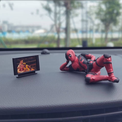 Car Avengers Deadpool Vehicle Mounted Doll Hand-Made Model Creative ...
