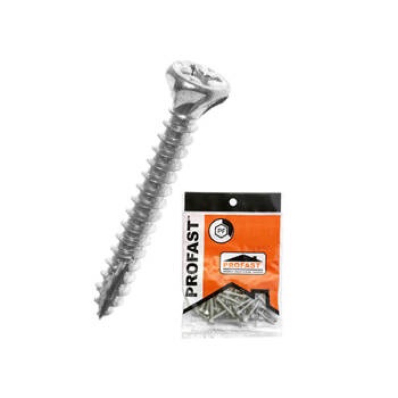 สกรูยึดไม้ฝาปลายแหลม สมาร์ทบอร์ดกับโครงไม้ #Profast 50ตัว/ถุง | Shopee Thailand