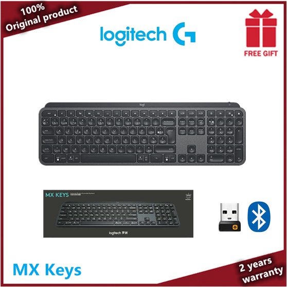 Logitech MX Keys wireless Bluetooth keyboard 2.4GHz dual-mode 109-key ...