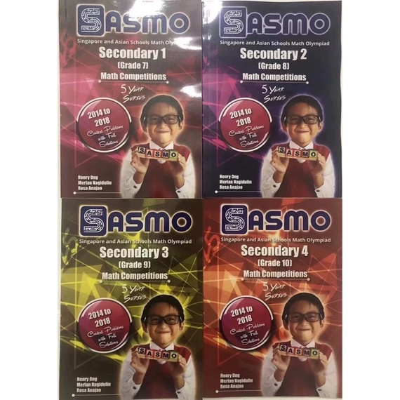 แบบฝึกหัดคณิตศาสตร์ สำหรับเตรียมสอบแข่งขัน ชุด Sasmo | Shopee Thailand