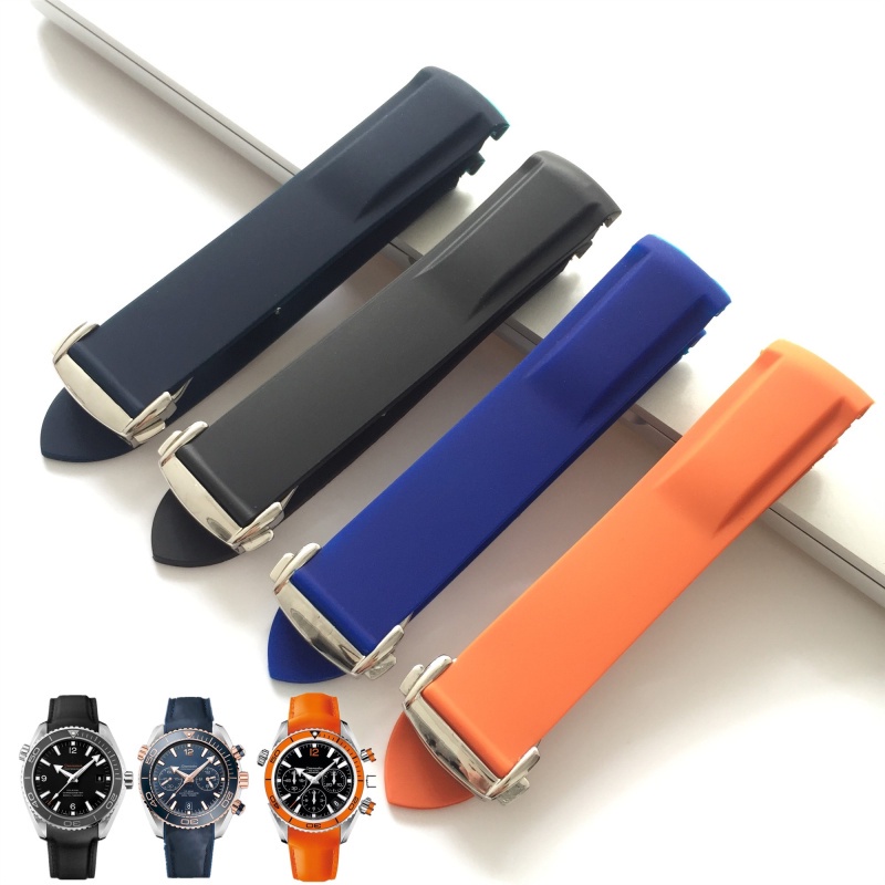 สายนาฬิกาข้อมือซิลิโคน กันน้ํา 20 22 มม. สําหรับ Omega Speedmaster 007 ...