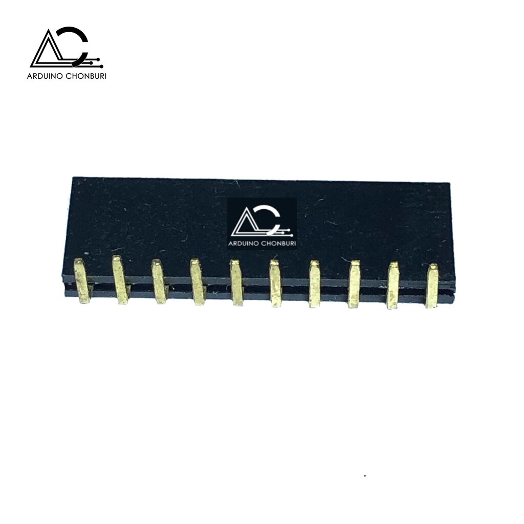 แบบฉาก 1x10 pin 2.54mm 90 degree Single Row Female | Shopee Thailand