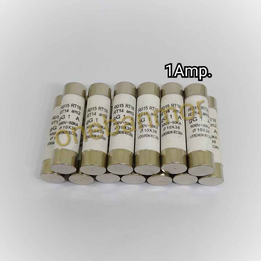 ฟิวส์เซรามิค R015 RT18 RT14 1Amp. 2Amp. 3Amp. 4Amp. 5Amp. 6Amp. 8Amp ...