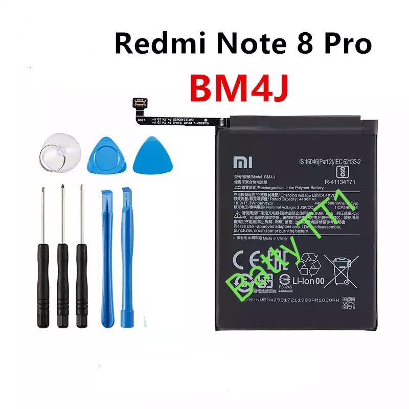 แบตเตอรี่ Xiaomi Redmi Note 8 Pro BM4J 4500mAh ประกัน 3 เดือน | Shopee ...
