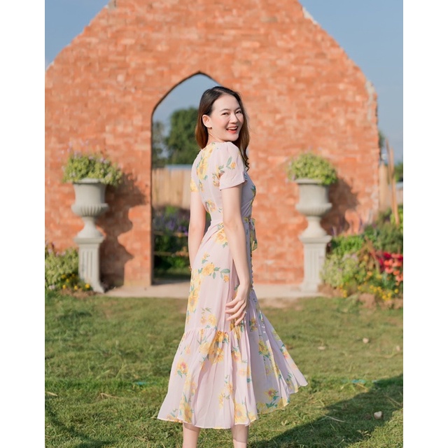 Pink Maxi Dress 890.- | Shopee Thailand