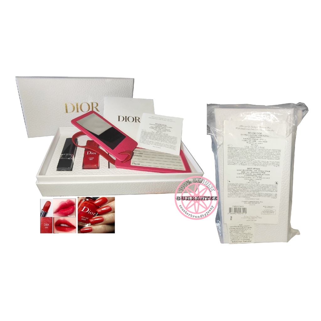 EXP06/26 แท้ป้ายไทย DIOR Rouge Dior Couture Colour #999 Kit (3 items) | Shopee Thailand