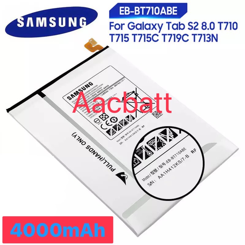 แบตเตอรี่ Samsung Galaxy Tab S2 8.0 SM-T710 SM-T715 EB-BT710AB 4000mAh | Shopee Thailand