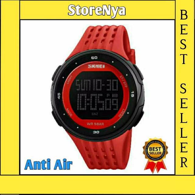 นาฬิกาข้อมือ / นาฬิกาดิจิตอล / Skmei Watch 1219 สีแดงสําหรับผู้ชาย | Shopee Thailand