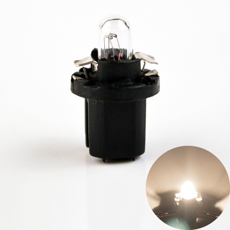 Car Halogen Bulb B8.5D 286T T5 Instrument Light 12V1.2W Clear Glass ...