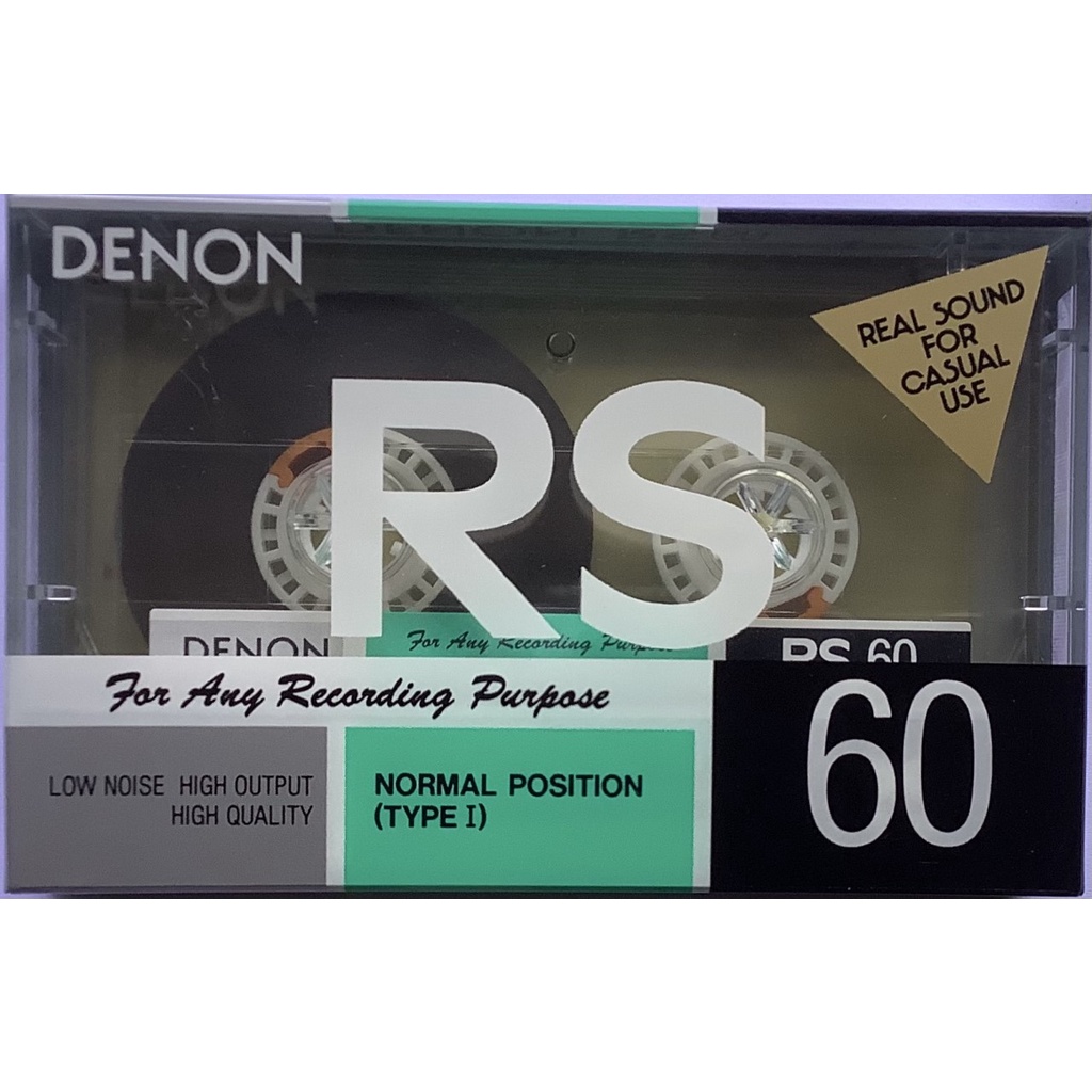 Blank Cassette Tape ซีล เทปคาสเซ็ตเปล่าวินเทจ Denon RS 60 นาที Normal ...