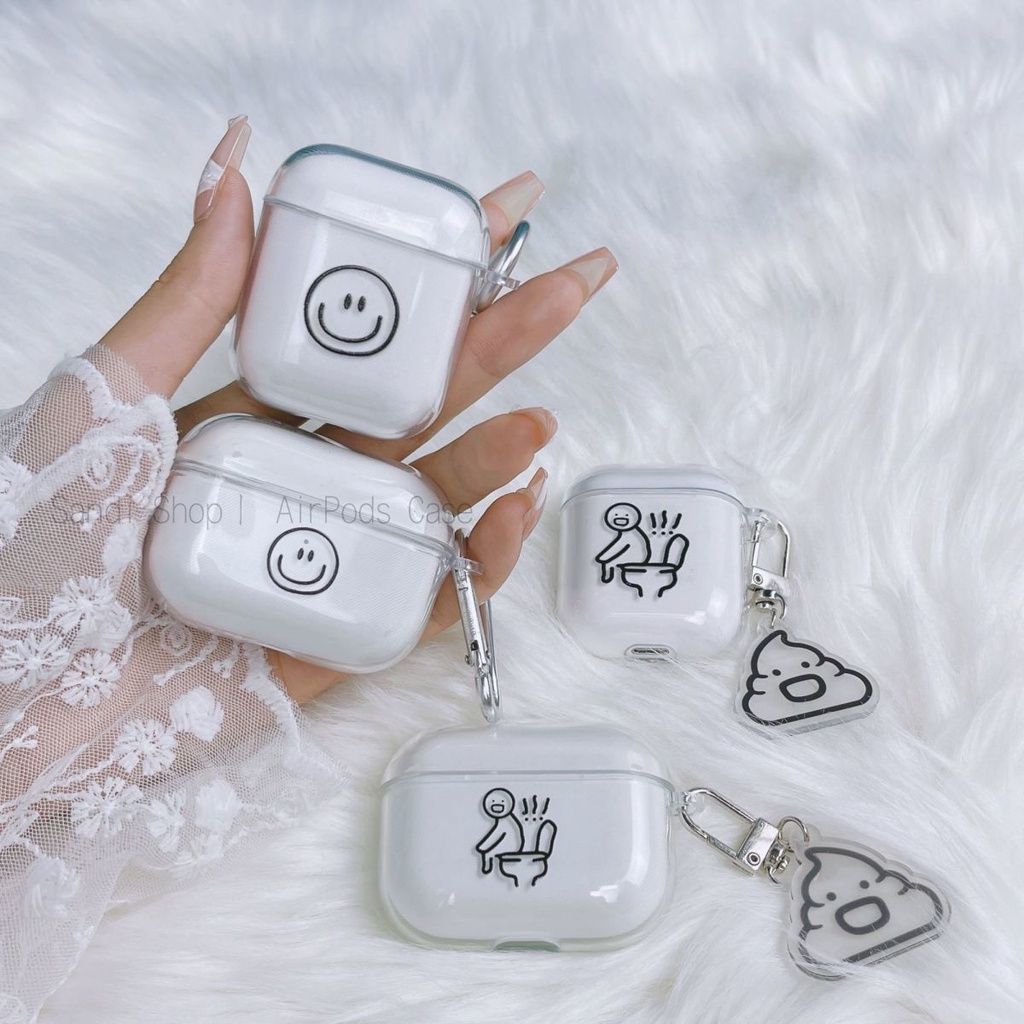 Creative Smiley ตลก AirPods สําหรับ AirPods 4 1 2 3 Pro inPods 12 กรณี ...