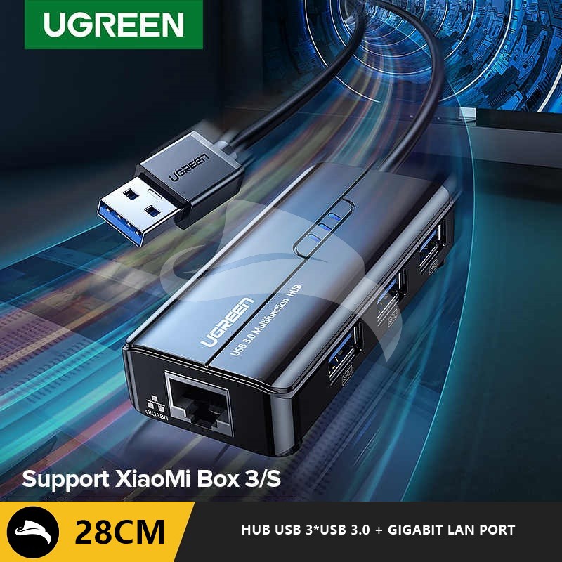 Ugreen 20265 HUB ADAPTER ETHERNET USB 3.0 ถึง LAN RJ45 INTERNET NET ...