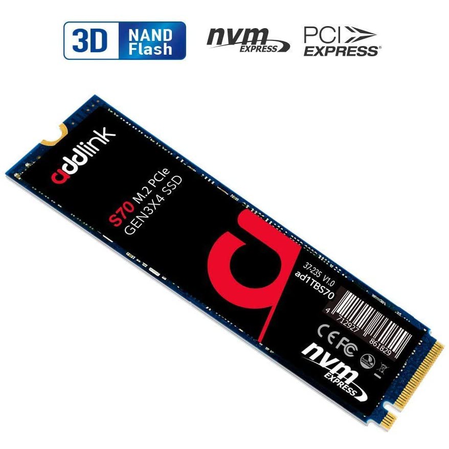 โปร SSD Addlink S70 1TB 512GB NVMe PCIe Gen3x4 M.2 2280 ประกันศูนย์5ปี ...