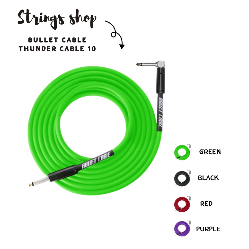 สายแจ๊ค Bullet Cable Thunder Cable 10′ | Shopee Thailand