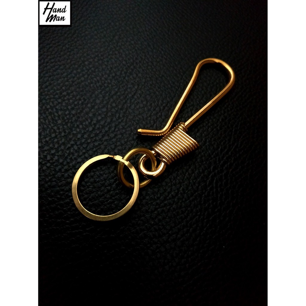 Handman พวงกุญแจ ทองเหลืองแท้ พวงกุญแจรถยนต์ พวงกุญแจเท่ๆ BRS Kc ...